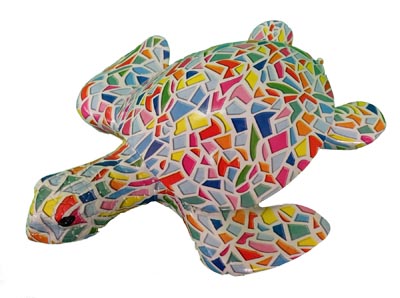 Wall or Table Top Mosaic Sea Turtle - Globe Imports