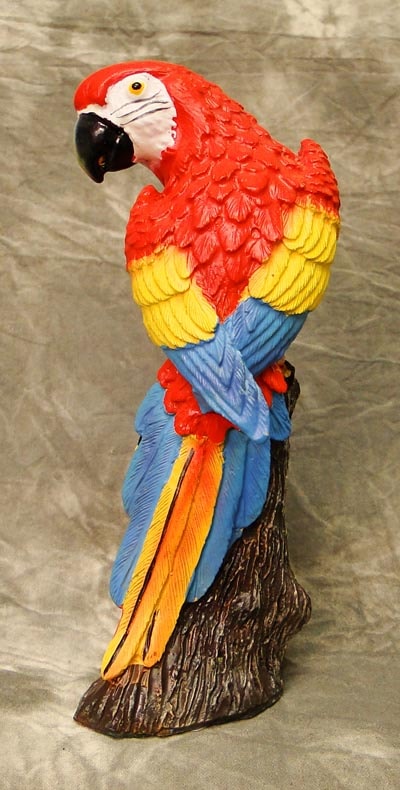 Red Parrot Figurine - Globe Imports